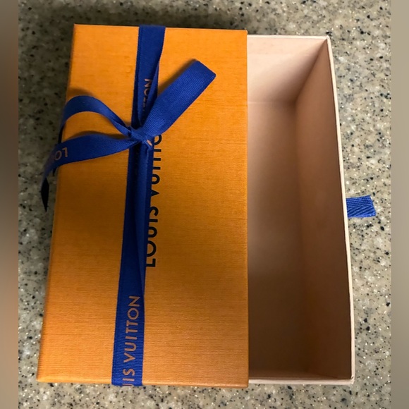 Louis Vuitton | Other | Louis Vuitton Vibrant Orange Box With Deep Blue ...